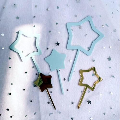 Jual Birthday Topper Star Acrylic Topper Ulang Tahun Bintang Akrilik ...