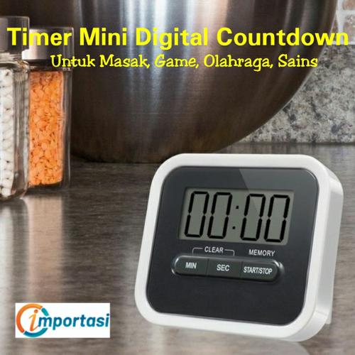 Jual Digital Timer Mini Countdown Timer Alarm Masak Olahraga Sekolah ...