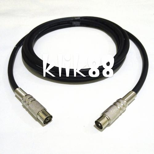 Jual Kabel Loop Out Antena Tv Male to Female Compresion Besi 0,5 Meter ...