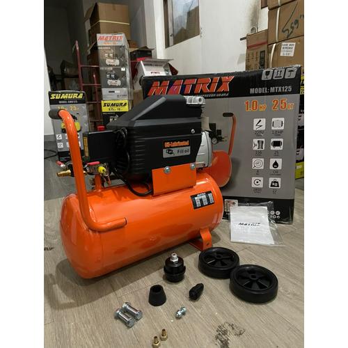 Jual Mesin Kompresor Matrix MTX125 Compressor 25L 1Hp Matrix MTX 125 ...
