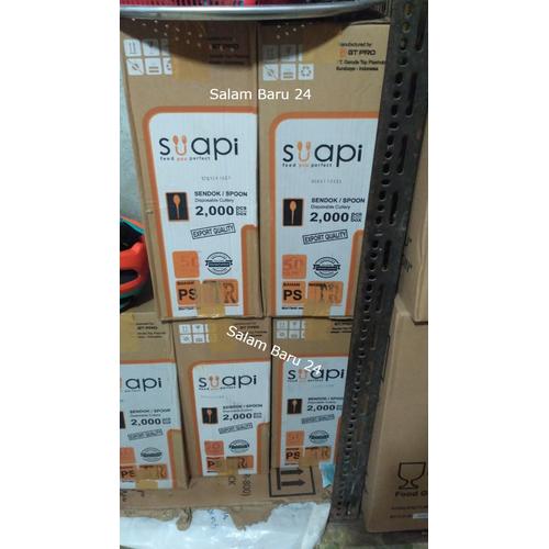 Jual SENDOK MAKAN BENING SUAPI TRANSPARAN 1 DUS SENDOK PLASTIK BENING ...