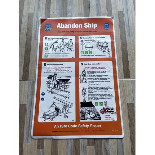Jual Safety Poster Abandon Ship impa 331516 - Kab. Bekasi - Berkat ...