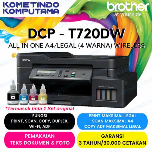Jual T720DW Brother Printer Ink Tank Print Scan Copy Duplex ADF Wi-Fi ...