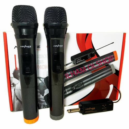 Jual Microphone Mic wireless Advance 201 dual wireless - advance 202 ...