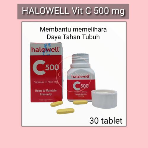 Jual vitamin c halowell 500 mg daya tahan tubuh isi 30 kaplet - Jakarta ...