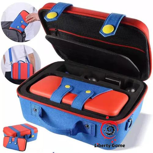 Jual Nintendo Switch Travel Storage Eva Carry Bag Tas Mario Red Blue Ed ...