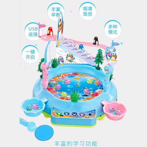 Jual Mainan Pancingan Magnet 6 in1 Ikan Dan Penguin Lengkap Tangga Rail ...