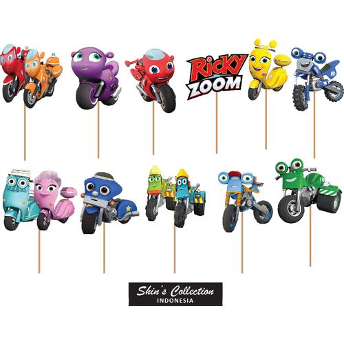Jual Cake topper Ricky Zoom and friends set isi 11 pc - Seri 1 - Kab ...