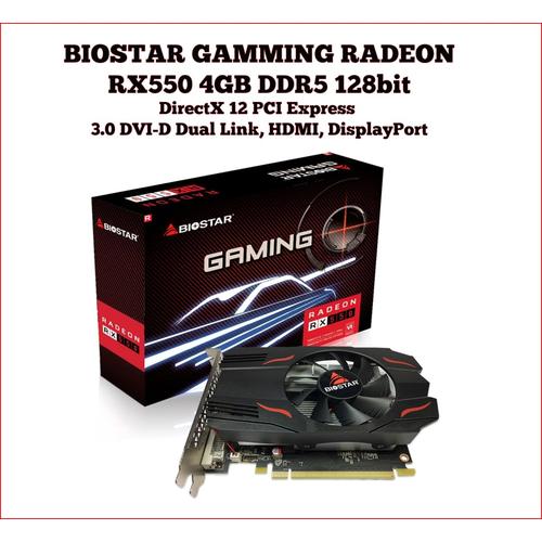Jual Vga Biostar RX 550 4GB Ddr5 - Biostar Radeon RX 550 4GB Ddr5 ...