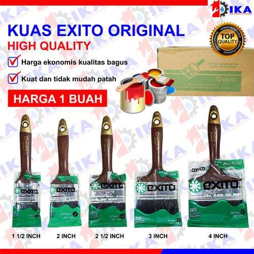 Jual Kuas cat bulu hitam 1,5" 2" 2,5" 3" 4" inch kuas cat tembok exito ...