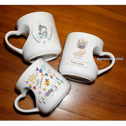 Jual Custom Mug Unik LOVE Putih Print Cetak Kado Gift Wisuda Anniv ...