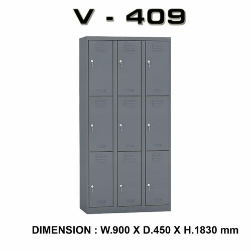 Jual LOCKER 9 PINTU KUNCI | LEMARI PENYIMPANAN BESI V-409 VIP - Jakarta ...