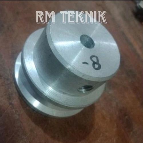 Jual Pulley Puli A1 - 2 inch AS 8 mm Puly alumunium satu jalur vanbelt ...