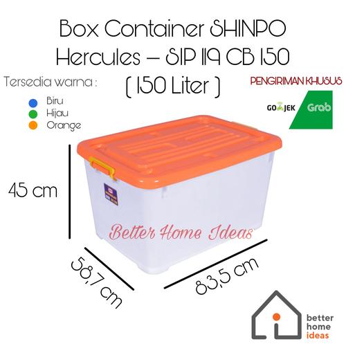 Jual Box Containe SHINPO Hercules - SIP 119 CB 150 (150 Liter) - Hijau ...