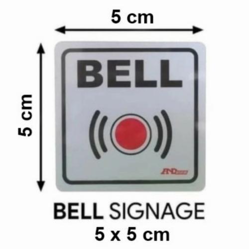 Jual stiker Vinyl TANDA BELL RUMAH 5x5cm sign rambu k3 - Jakarta Utara ...