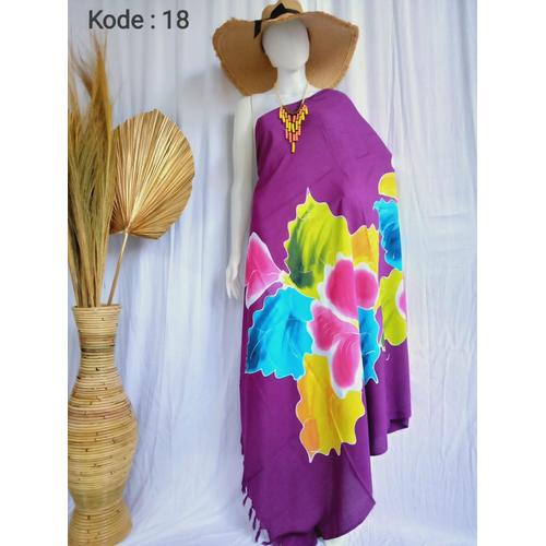 Jual Kain Sarung Pantai Lukis Rumbai Bahan Rayon Khas Bali Real Foto ...