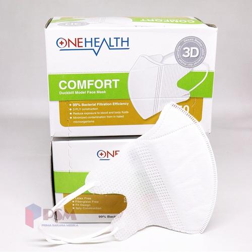 Jual Duckbill Mask 3 ply Surgical 3D Comfort OneHealth / Masker Model ...