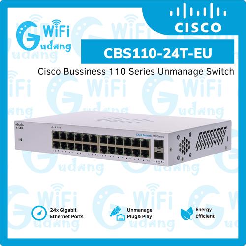 Jual CISCO CBS110-24T-EU 110 Series Bussiness Unmanaged Switch ...