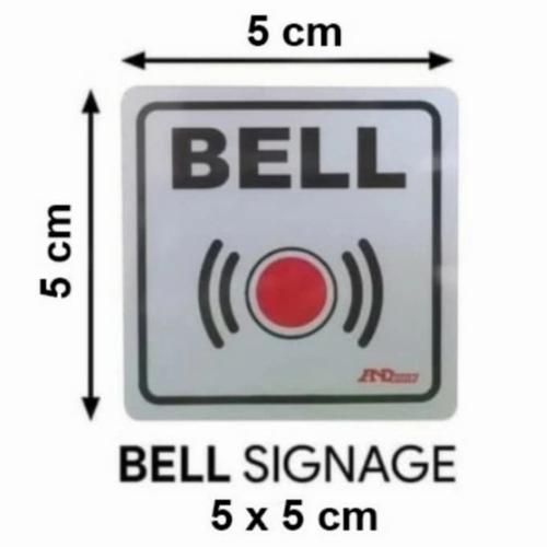 Jual stiker vinyl TANDA BELL 5x5cm sign rambu k3 - Jakarta Utara - SGG ...