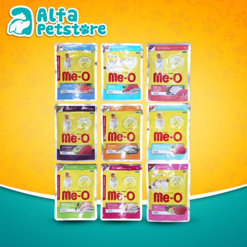 Jual Meo Makanan kucing Basah Cat Food Pouch Wetfood Me-O Sachet 80 ...