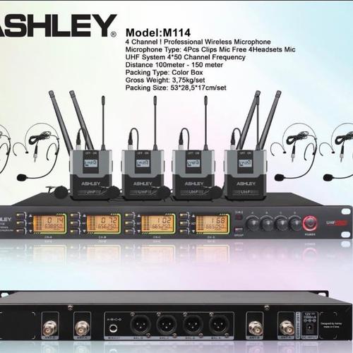 Jual Mic Wireless ASHLEY M114 Clip On / Jepit - Jakarta Barat - New ...