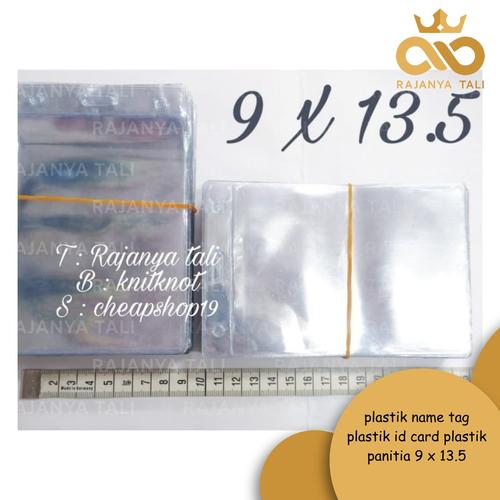 Jual plastik name tag plastik id card plastik panitia 9x13.5 - Jakarta ...