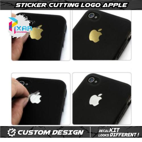 Jual STIKER CUTTING LOGO APPLE STICKER UNTUK LAPTOP HP IPHONE ANTI AIR ...