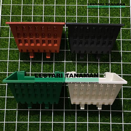 Jual Pot dinding agro 01 tempel / pot vertical garden Hitam - Kota ...
