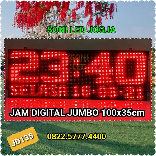 Jual Led jam digital cocok buat kantor gedung pabrik LED JAM DIGITAL ...