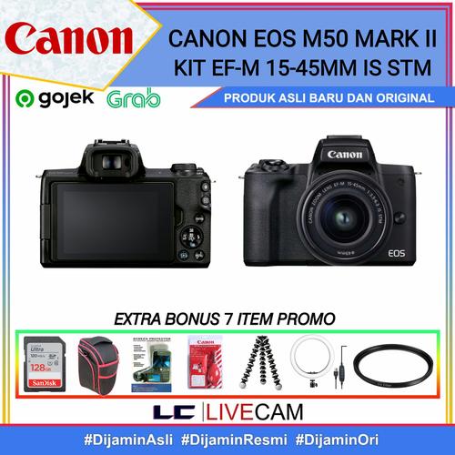 Jual CANON EOS M50 MARK II KIT 15-45MM IS STM / KAMERA CANON M50 MARK ...