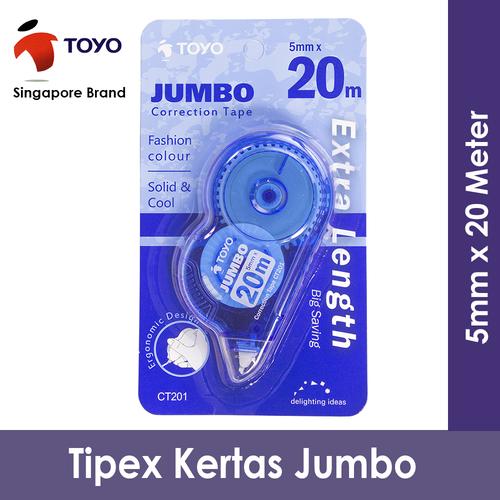 Jual TOYO Tipex Kertas / Correction Tape 5mm x 20 Meter CT201 - Biru ...