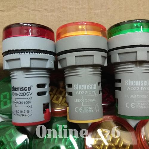 Jual Pilot lamp + voltmeter digital 22mm 220vac - Merah - Jakarta Pusat ...
