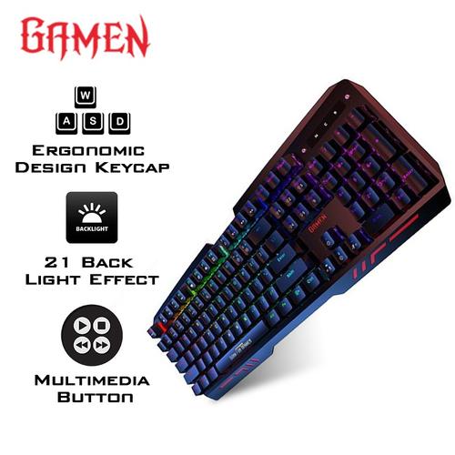 Jual Keyboard Gaming Mechanical GAMEN Titan Gaming Keyboard - Kota Palu ...