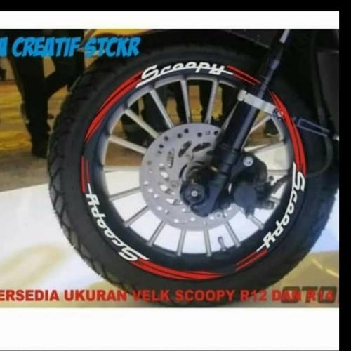 Jual Sticker Velg cutting sticker Honda Scoopy 3pikihan gambar dan ...