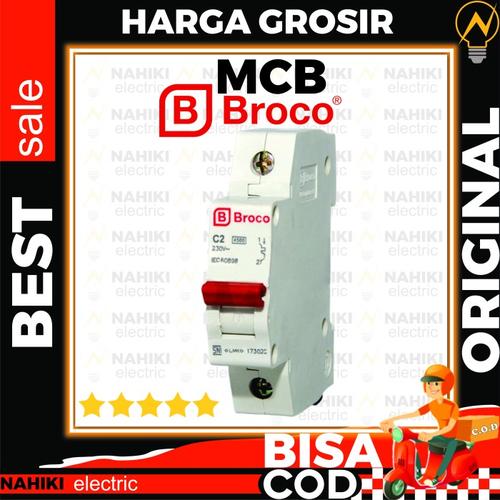 Jual (COD) MCB BROCO 2A 4A 6A 10A 16A 20A 25A PEMUTUS ARUS LISTRIK ORIGINAL - 6 AMPERE - Kab ...