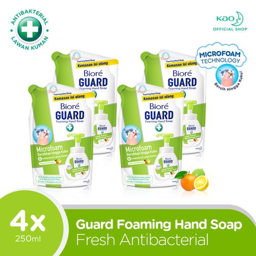 Promo Biore Guard Foam Fresh 250ml Pouch Fourpack - Sabun Cuci Tangan ...