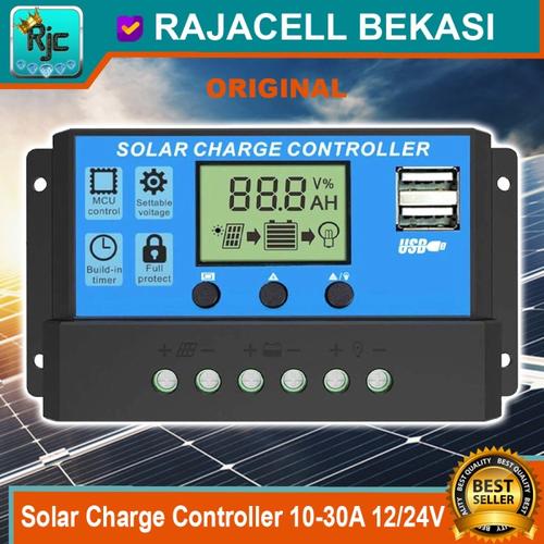 Jual Solar Charge Controller PWM Panel Surya Charger Pengisian 12V 24V ...