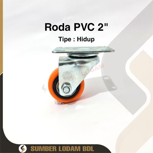 Jual Roda Caster 2" / Roda PVC 2" Tipe Hidup ROHA - Kota Bandar Lampung ...
