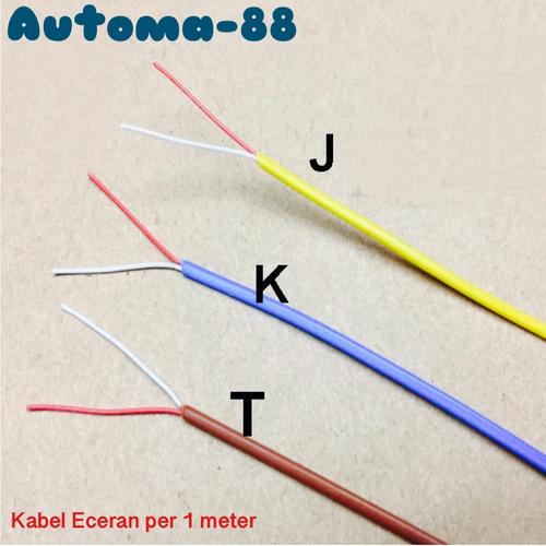 Jual Kabel ecer meteran thermocouple type-K-T-J 2x0.3mm Teflon tahan ...