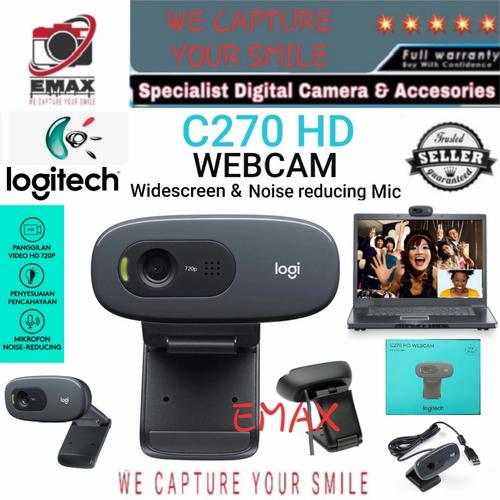 Jual Logitech C270 HD Webcam 720p Widescreen Noice Reducing with ...