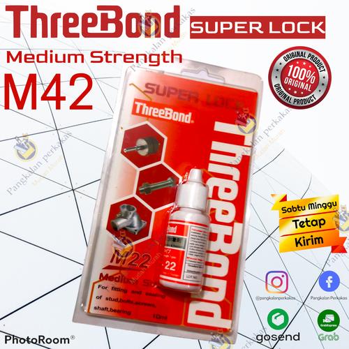 Jual threebond super lock / lem super baut lem ulir lem bearing - Merah ...