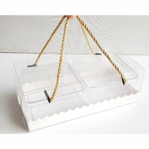 Jual BOX MIKA 22x11x8 cm TRANSPARAN TALI EMAS PACKAGING MEWAH ...