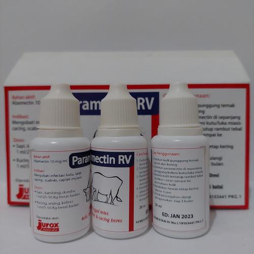 Jual Paramectin-RV anti parasit ekto dan endo - Botol 20 ml - Kab ...