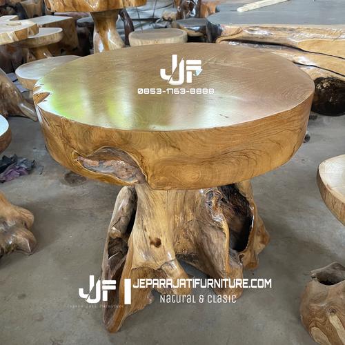 Jual Meja bulat kayu jati solid utuh - Kab. Jepara - jepara jati ...