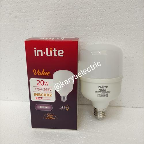 Jual LAMPU LED BULB CAPSULE INLITE IN LITE INBC002 20WATT 20W VALUE PUTIH - Jakarta Barat ...