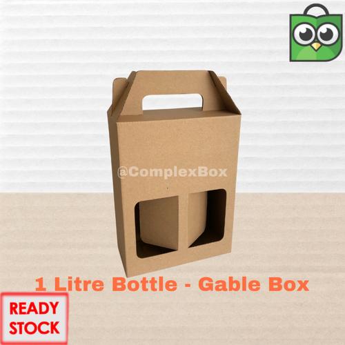 Jual Gable Box 1 Liter - Dus Botol Minuman Corrugated Gift Hampers ...