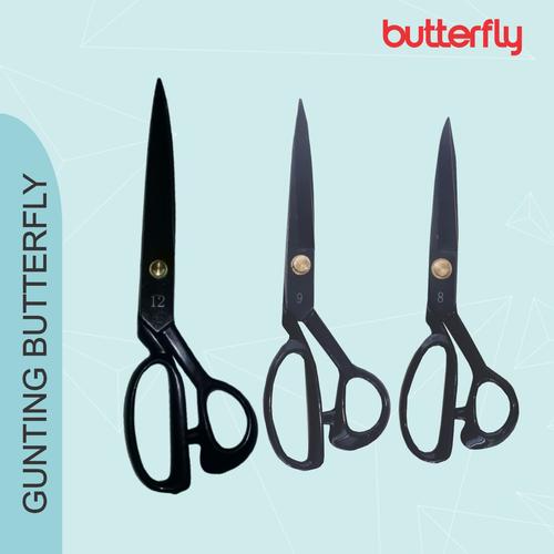 Jual Gunting Jahit Merk Butterfly ukuran 8" dan 9" - 8 Inch - Kota ...
