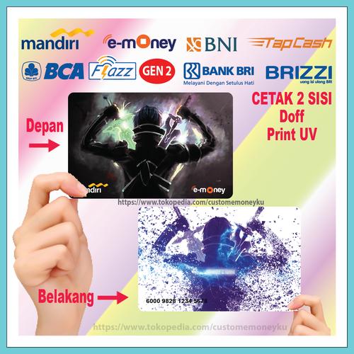 Jual KARTU EMONEY MANDIRI BCA GEN 2 BNI BRI ANIME KIRITO SWORD ART ...