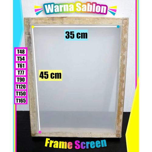 Jual Frame screen sablon 35 x 45 - kayu saja - Jakarta Barat - WARNA ...