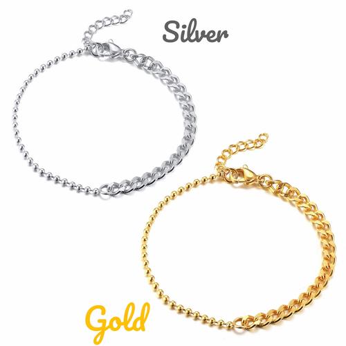 Jual GELANG TITANIUM STAINLESS STEEL GELANG PRIA WANITA MODEL TWO STYLE ...